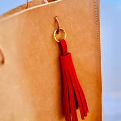 レザーバッグデコレーション本革タッセル - バッグやアクセサリー、キーホルダーとして キーリング croissant leather 通販 ...