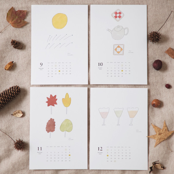 【25%OFF】【2月末で販売終了】2024年イラストカレンダー カレンダー こいずみめい 通販 16720381｜Creema(クリーマ)