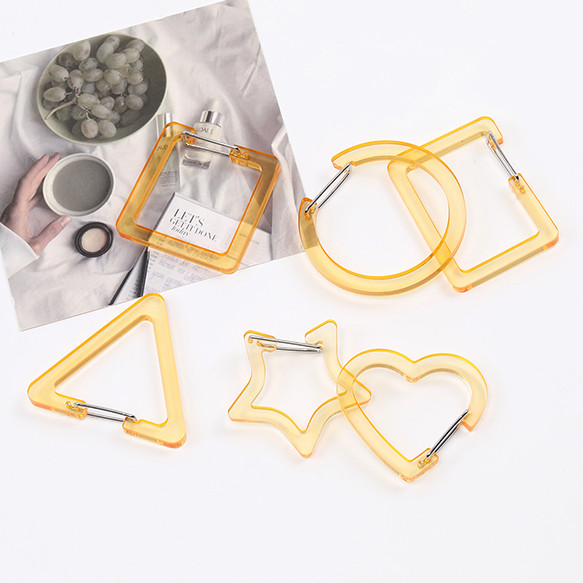 A4670 1套6個 キーホルダー ミックス イエロー系 （1セット6ヶ） 金具・チェーン beads&parts【プロフ必読】 通販 ...