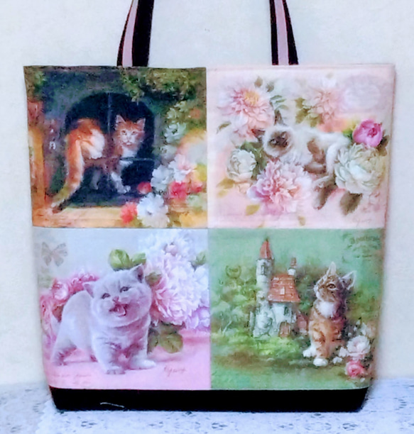 最新柄♡4枚バッチ【アッシュデザイン】特大サイズ トートバッグ kumian 通販 16741799｜Creema(クリーマ) ハンドメイド ...