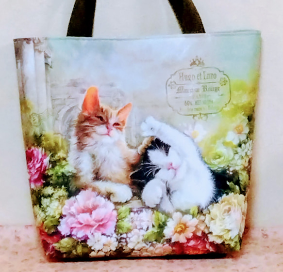 ワンちゃん♡猫ちゃん【アッシュデザイン】普通サイズ トートバッグ kumian 通販｜Creema(クリーマ)