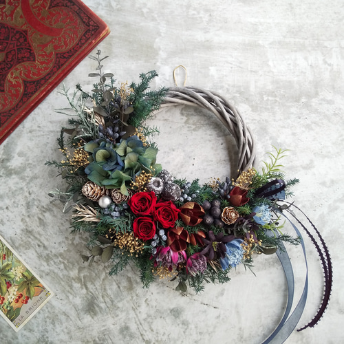 Lune Bonheur<beau Noël>*クリスマスリース*ウィンター Lune Bonheur<beau Noël>*クリスマスリース*ウィンター