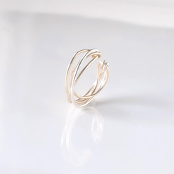 14kgf×silver filled diagonal slim イヤーカフ 4連 イヤーカフ f accessory 通販 16748492｜Creema(クリーマ)