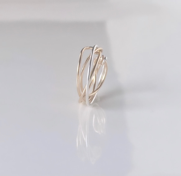 14kgf×silver filled diagonal slim イヤーカフ 4連 イヤーカフ f accessory 通販 16748492｜Creema(クリーマ)