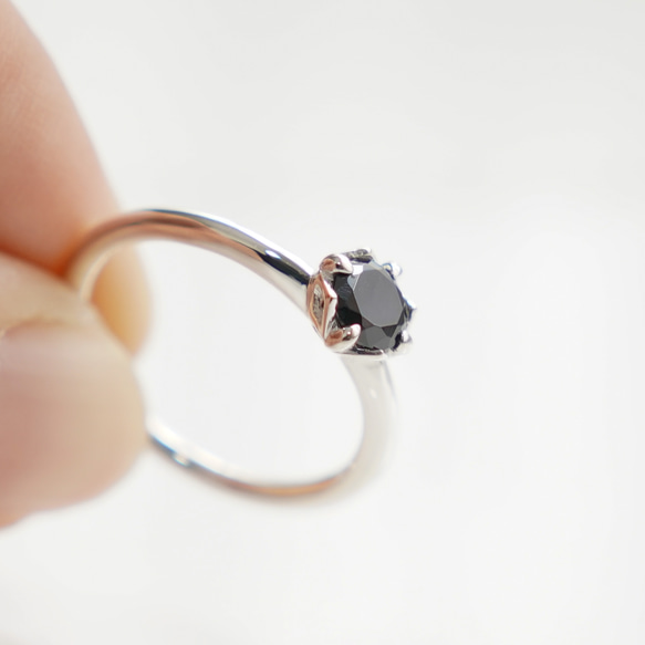 CZ Black RING / SV925 ≪送料無料≫ 指輪・リング Kumpel by p 通販 16751010｜Creema(クリーマ)
