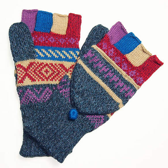 アルパカ ミトン手袋GU AU976 手袋・ミトン ナスカデザイン 通販 16756170｜Creema(クリーマ)
