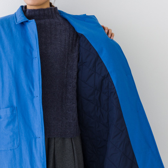 中綿ステンカラーコート コート kermu 通販 16766357｜Creema(クリーマ)
