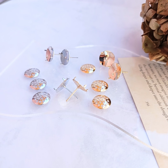 【2個】【12mm】14kgp ピアスシャワー シャワー台 ビーズ刺繍 アクセサリーパーツ ハンドメイド MP043 金具・チェーン Little Beans 通販 16792206 ...