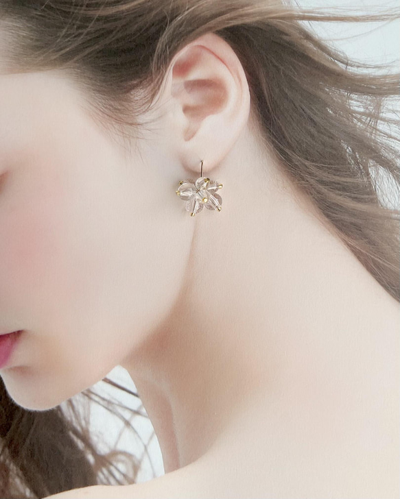2種類から選べる Corocoro volume Pierce, Earrings (Short) ピアス（フック・チェーン） Shining I 通販｜Creema(クリーマ)