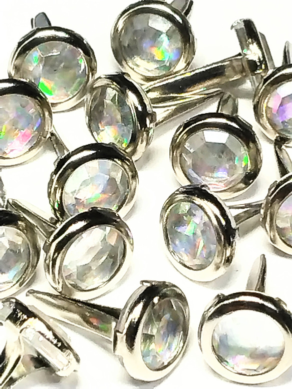 スタッズ レザークラフト ラインストーン8ミリ 雷射 100個セット 送料無料 金具・チェーン STAZZ 通販 16818668 ...