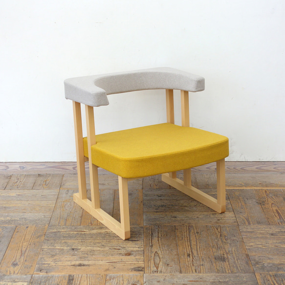 【ペット用生地使用】コ助ラウンジチェア (NA × 背NW-UP5596ライトグレー&座NW-UP5602イエロー) ソファ・ベンチ hikosen style 通販 16838249 ...