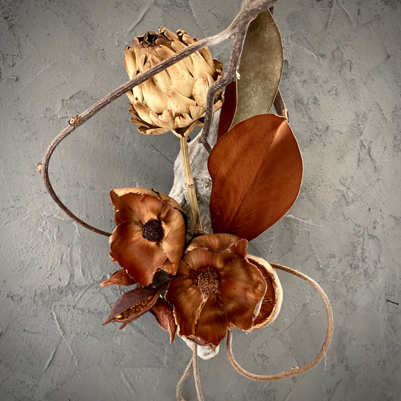 【オープン記念⭐︎送料無料】流木ドライフラワーオブジェ ドライフラワー maniaco【マニアコ】 通販｜Creema(クリーマ) 16841594