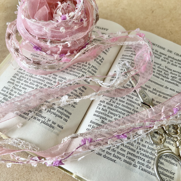 3m 引き揃え糸 オーガンジーリボン #515 糸・ミシン糸 La grace 通販 16856110｜Creema(クリーマ)