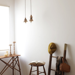 ⁂木製パーツのみ販売 天然木 ペンダントライト シェード アンティーク ウッドターニング ランプ 照明 DIY W51B シーリングライト ...