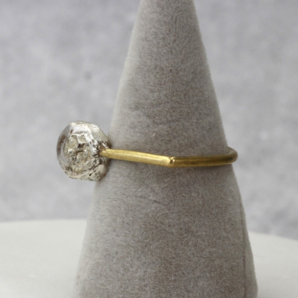 puddle ring 真鍮／シルバー 指輪・リング NEI JEWELRY 通販 16860884｜Creema(クリーマ)
