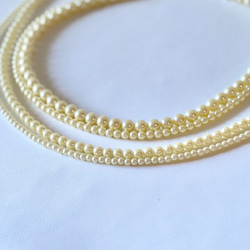 華やか2連！カルトラパールのネックレス【Aタイプ】 ネックレス・ペンダント Ichi-ring（いちりん） 通販 16871544｜Creema(クリーマ)