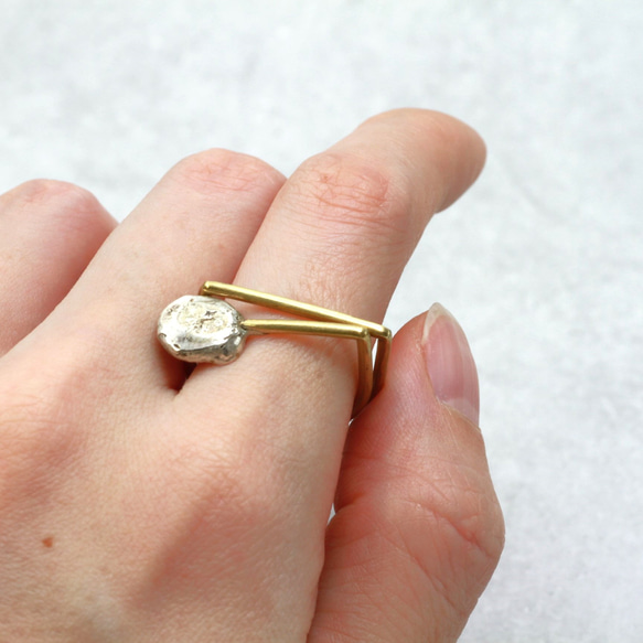 2点set 25300→19800 puddle Ring + Uring 真鍮／シルバー 指輪・リング NEI JEWELRY 通販 ...