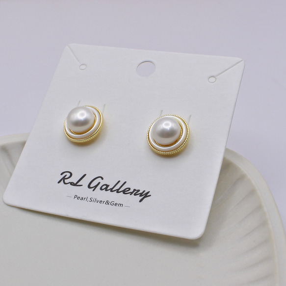 【超人気】極大天然淡水パール s925 14mm 輝く光沢 高級感 上品 めっちゃ可愛い ピアス ピアス（スタッド・一粒） RL Gallery 通販 16892759｜Creema(クリーマ)