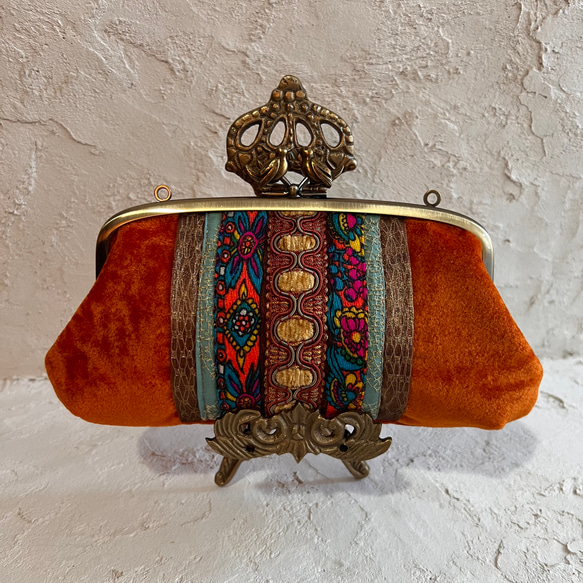 vintage velvet wallet がまぐち 財布 がま口 riff art gallery 通販 16894187｜Creema(クリーマ)