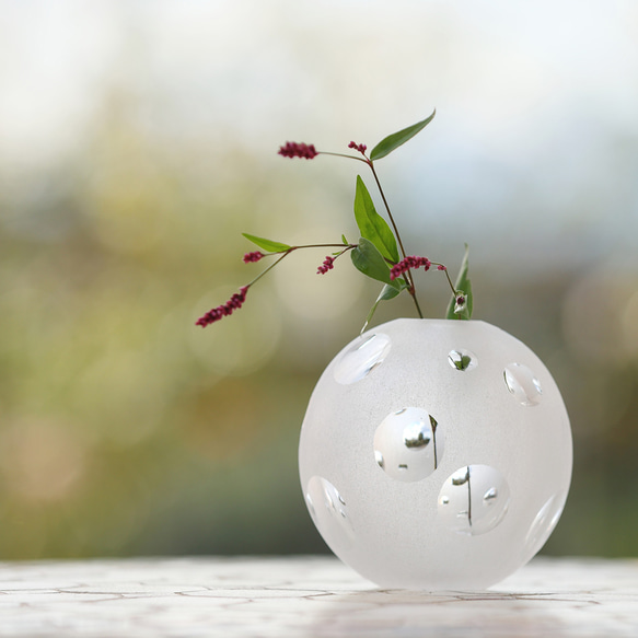 泉の光 切子ガラス 一輪挿し・花瓶・花器 Namry Glass 通販 16902548｜Creema(クリーマ)