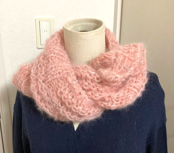 【SALE 30%OFF 2月末まで】フランス産モヘヤ糸軽くて暖かく巻けるマフラー マフラー kimukimu 通販 16907114｜Creema(クリーマ)