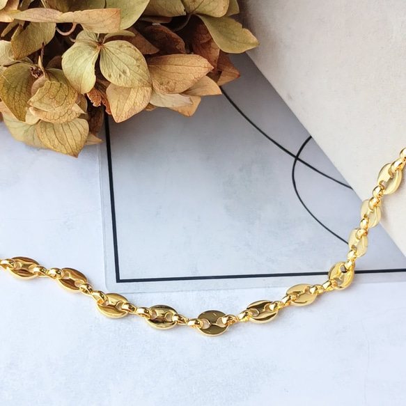 【30cm】14kgp 豚鼻チェーン オーバル メタルチェーン 高品質 アクセサリーパーツ ハンドメイド MP037 チャーム Little Beans 通販 16917342｜Creema ...