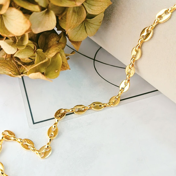 【30cm】14kgp 豚鼻チェーン オーバル メタルチェーン 高品質 アクセサリーパーツ ハンドメイド MP037 チャーム Little Beans 通販 16917342｜Creema ...