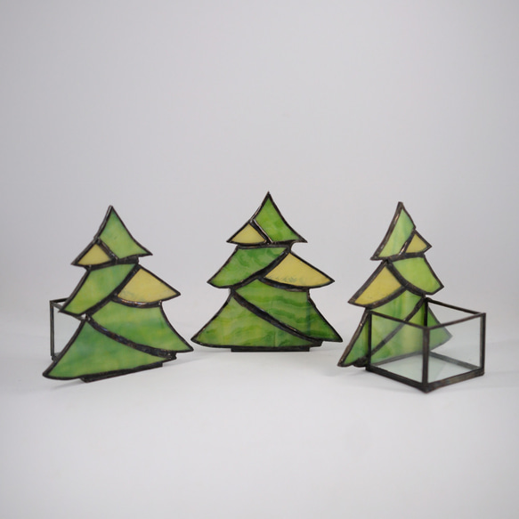 クリスマスツリー ステンドグラス キャンドルホルダー LEDキャンドル付き キャンドル・キャンドルホルダー irohari 通販 ...