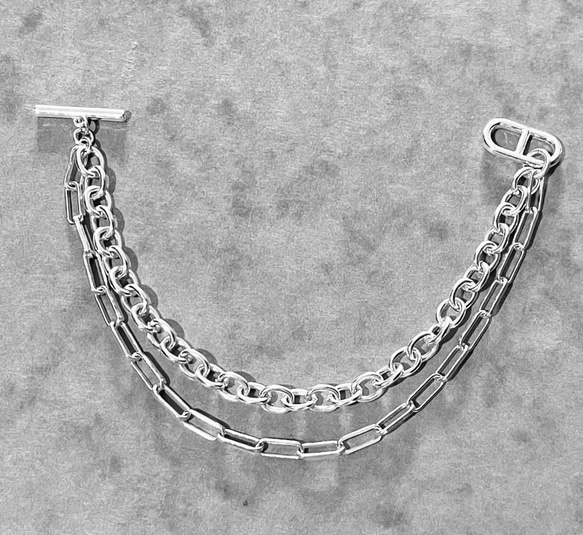 Double chains bracelet RxS ブレスレット DREIST 通販｜Creema(クリーマ)