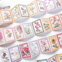 箔押し 切手風シール 40枚 rose garden [AX422] シール・ステッカー nunumoon 通販｜Creema(クリーマ ...