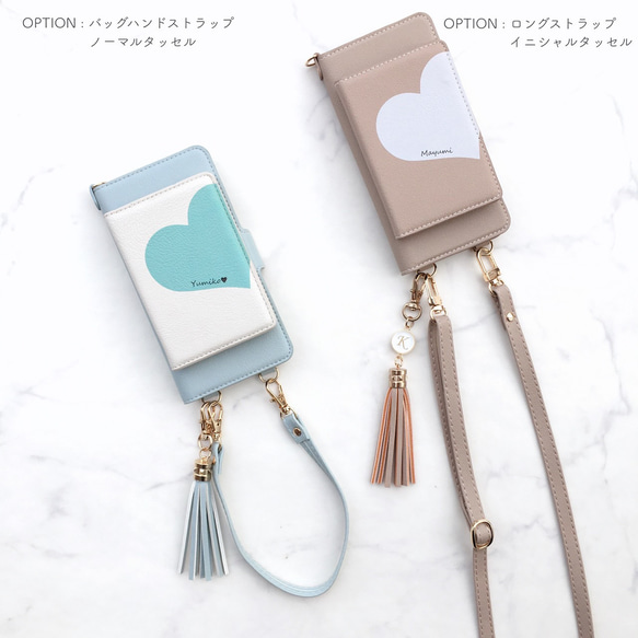 縦向き 2Way Bigﾊｰﾄ♡全機種対応 多収納 ﾐﾗｰ付 手帳型スマホケース iPhone17 16 15他 ｹｰｽ iPhoneケース・カバー Little-mee 通販 ...