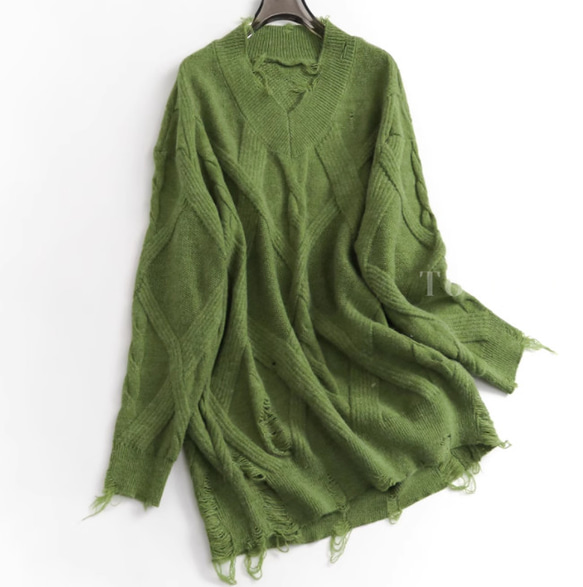 【受注】♡けだるいニット やわらかい 心地良さ ゆったりセーター 3色 ニット・セーター Torio.t 通販 16955370｜Creema ...