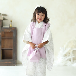 七五三7歳女の子着物一式 12点セット 絞り風紫着物 着物 七五三 七五三7歳女の子着物一式 12点セット 絞り風紫着物 着物 七五三
