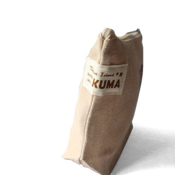 型染め 柄が選べるマチありポーチ ベージュ ポーチ 手作り工房KUMA 通販 16962653｜Creema(クリーマ)