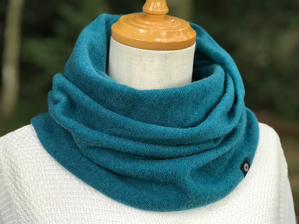 温度を纏う。純カシミヤねじりスヌード [Basici Design]ターコイズ スヌード Bisyu's 通販｜Creema(クリーマ ...