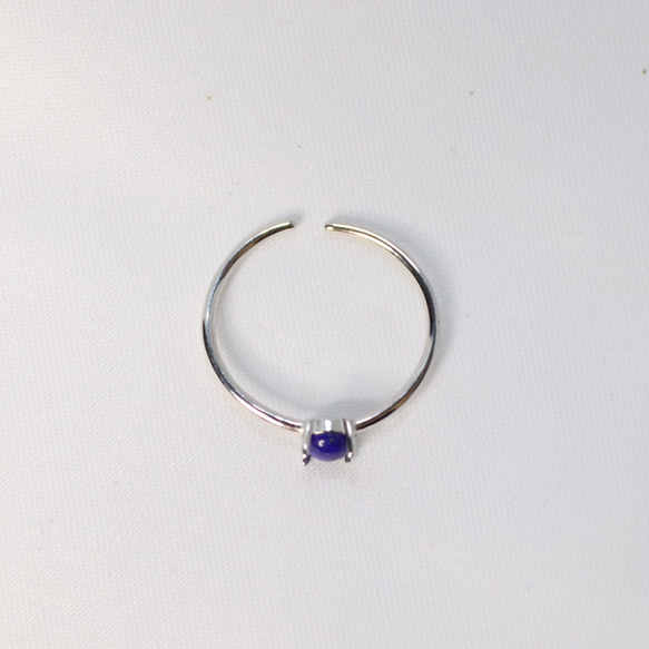 S925製 18KGP ラピスラズリ 4mm 丸 天然石 指輪 指輪・リング Shain 通販 16969843｜Creema(クリーマ)