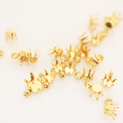 316L サージカルステンレス 6本爪 立て爪 石座 各種 金具・チェーン Trois anges 通販 16982212｜Creema(クリーマ)