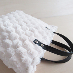 リニューアル 選べるオーダー！兵庫県産本革柔らかい持ち手＆秋冬poko mokoボア～コロンッ ミニトートバッグ トートバッグ emily ...