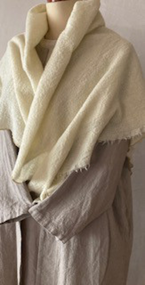 ウールガーゼショール（黄色糸） ストール ferilu 通販 16998364｜Creema(クリーマ)