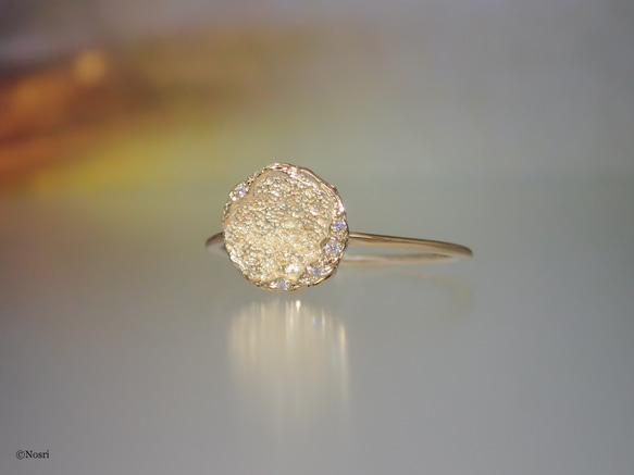 おぼろ月のリング Sサイズ (ダイヤモンド K10YG） 指輪・リング Nosri〔ノスリ〕 通販 17004169｜Creema(クリーマ)