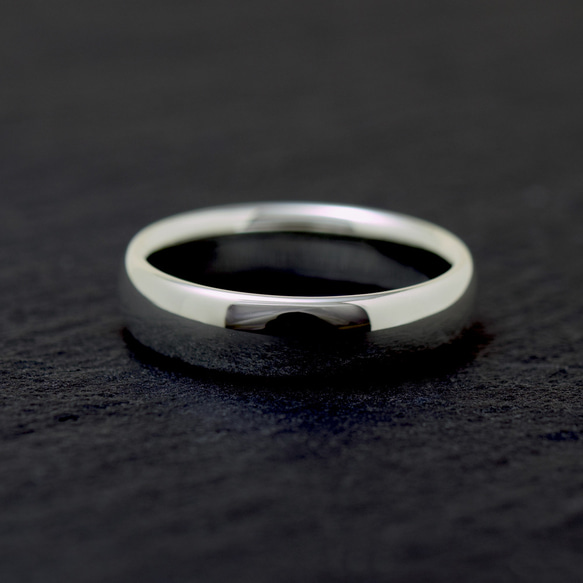 Sleek Ring / 5mm Silver ring サイズオーダー制作/ 受注製作シルバーリング 鏡面甲丸形状 指輪・リング ...