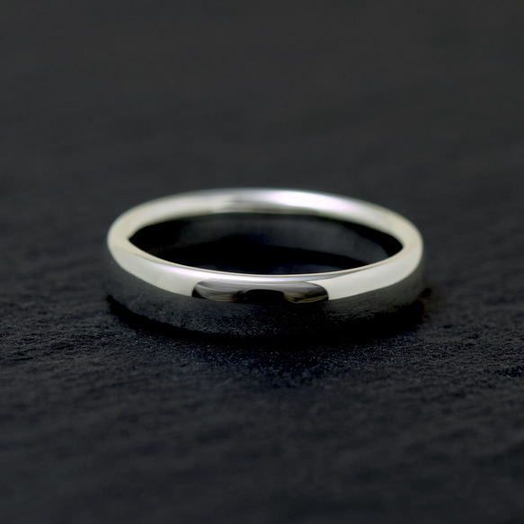 Sleek Ring / 4mm Silver ring サイズオーダー制作/ 受注製作シルバーリング 鏡面甲丸形状 指輪・リング ...