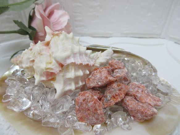 No.CR-110 天然石 原石 サンストーン 42g 天然石 Rose Stone 通販 17029177｜Creema(クリーマ)