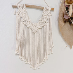 ナチュラルマクラメタペストリー マクラメインテリア ナチュラルインテリア 北欧インテリア 流木 タペストリー・壁掛け ameri macrame 通販｜Creema(クリーマ) 17036078