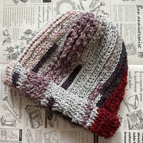 mix colorニット帽 ニット帽・ビーニー pineapple 通販 17049099｜Creema(クリーマ)