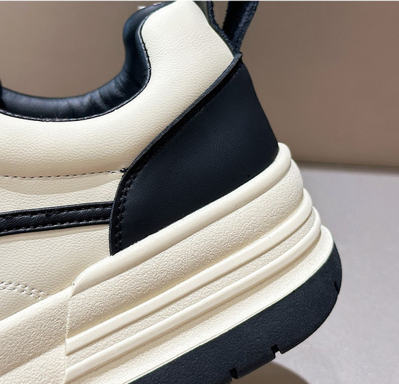 レディース·快適厚底個性スニーカー·軽くてさっと履ける·ゆったり幅広 2カラー W103 スニーカー Dad Shoes 通販 17053264｜Creema(クリーマ)