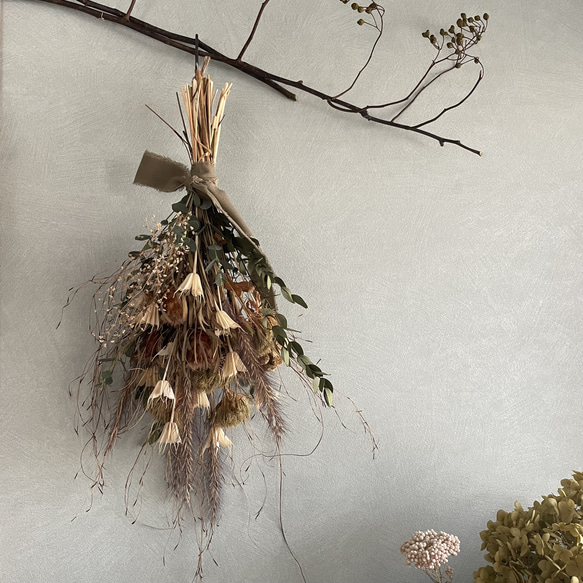 dried flower swag スワッグ upis 通販 17056289｜Creema(クリーマ)