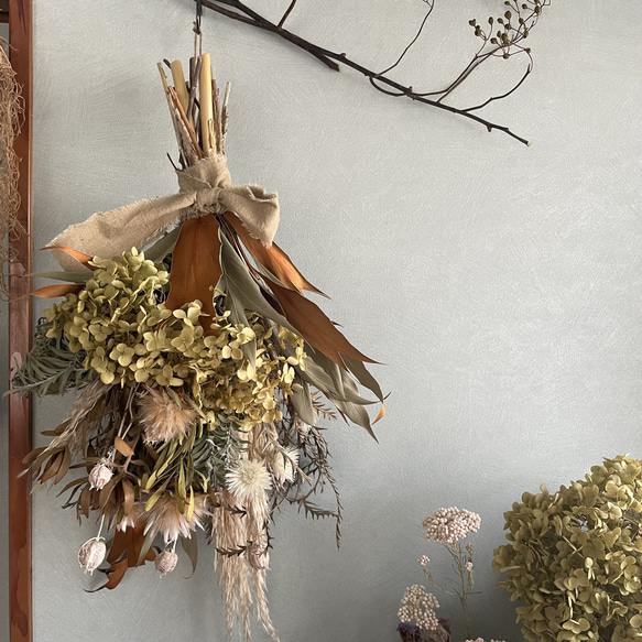 dried flower swag スワッグ upis 通販 17056303｜Creema(クリーマ)