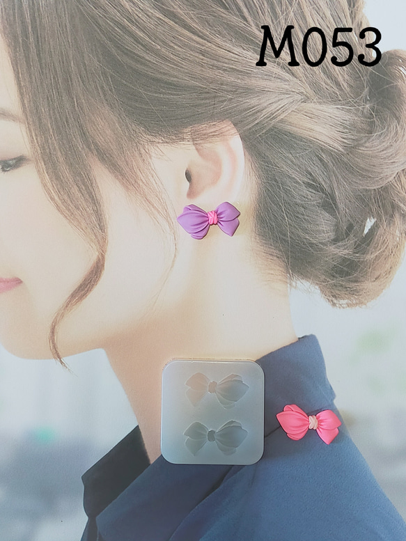 【M053】リボン シリコンモールド レジン・樹脂 Blue_star 通販 17070915｜Creema(クリーマ)