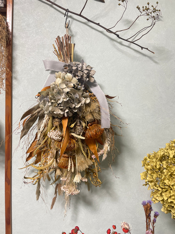 dried flower swag スワッグ upis 通販 17085814｜Creema(クリーマ)